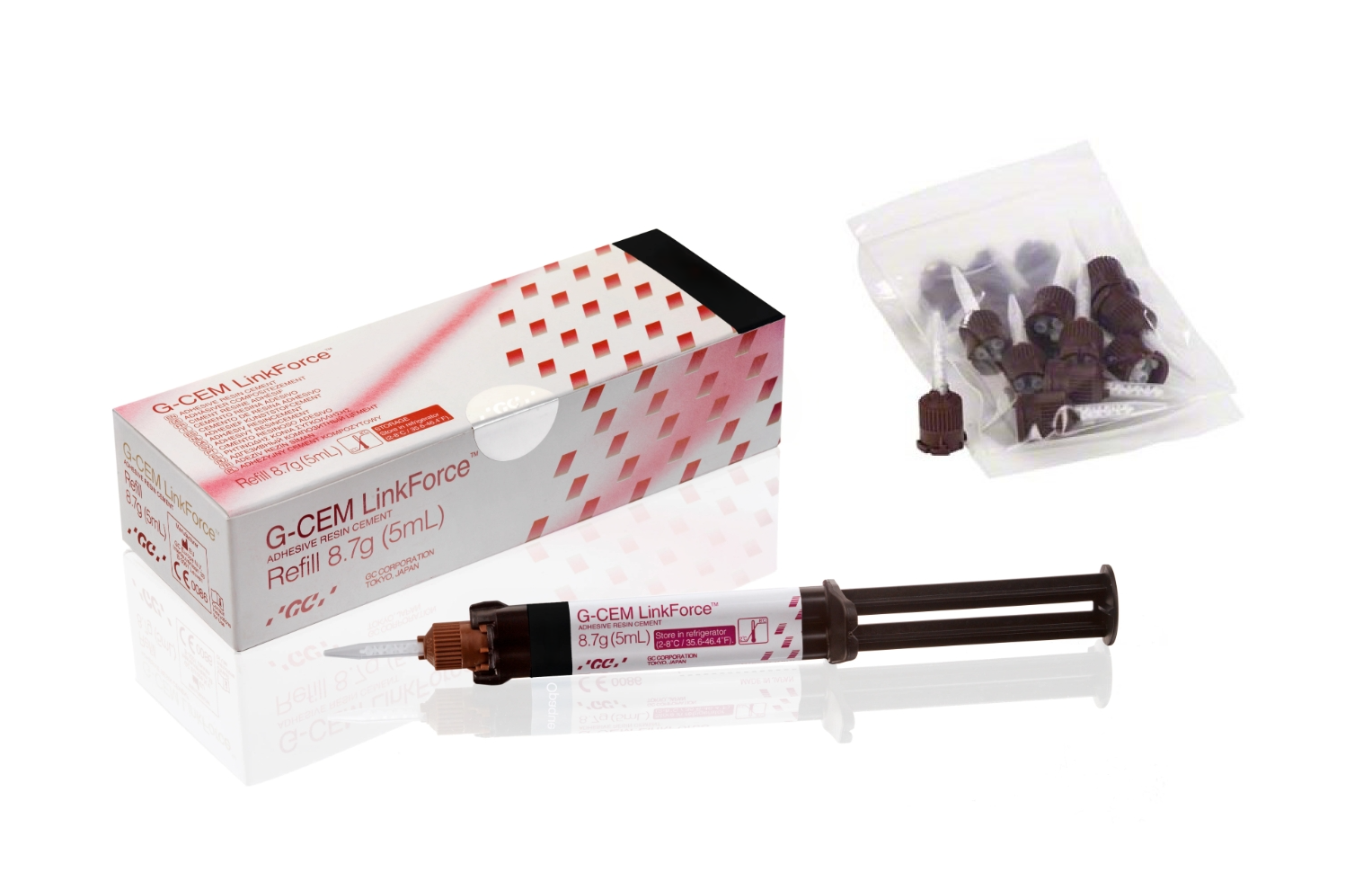 GC G-CEM LinkForce Adhesive Resin Cement Refill 8.7 g Syringe - Davis ...