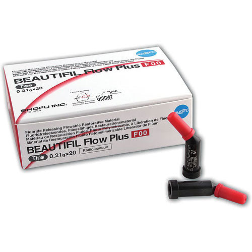 BEAUTIFIL Flow Plus F00 (Zero Flow) Tips - 0.25g x 20 - Davis Dental Supply